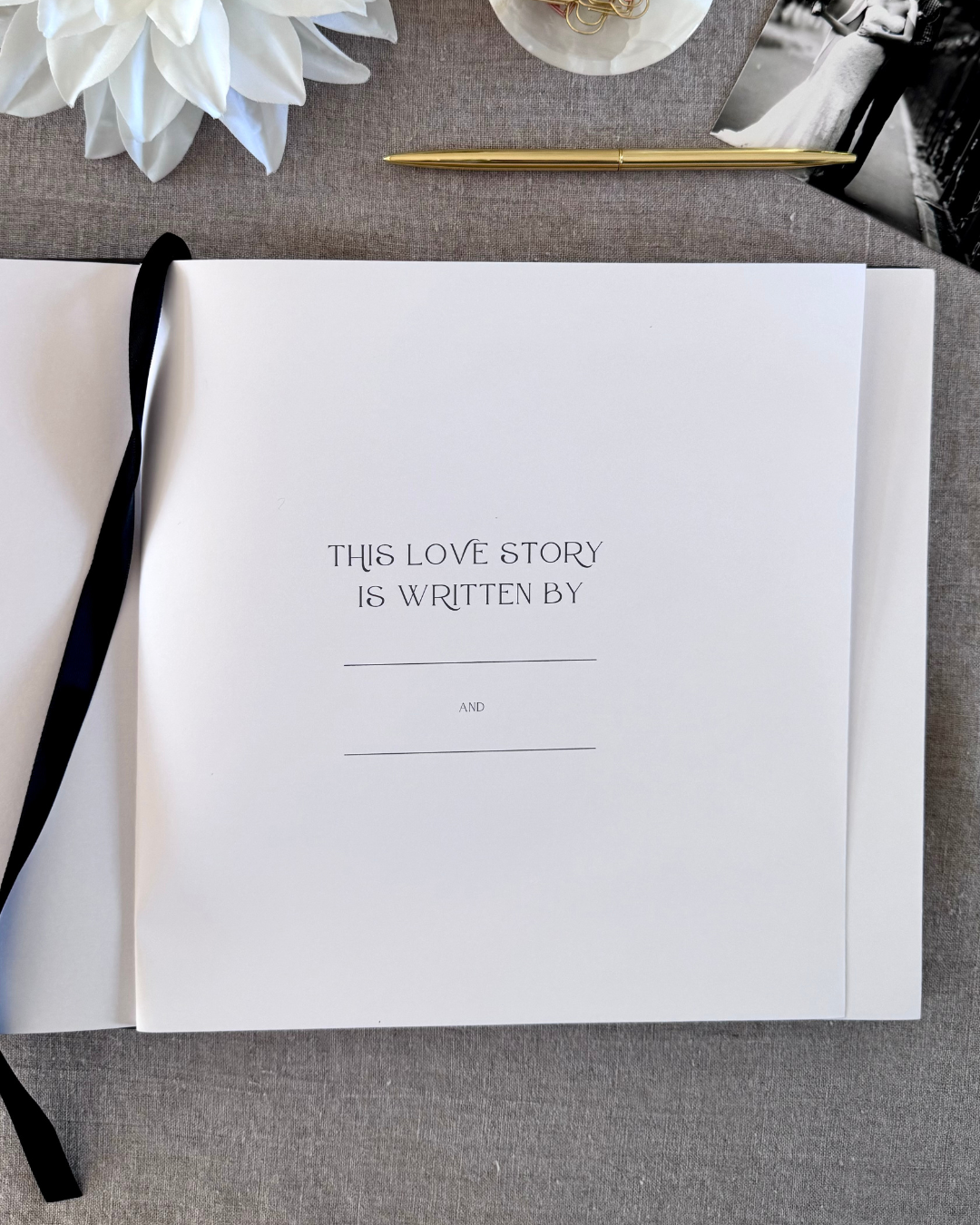 Premium Ivory Leather "Two Hearts - A Love Story" Couples Journal ...